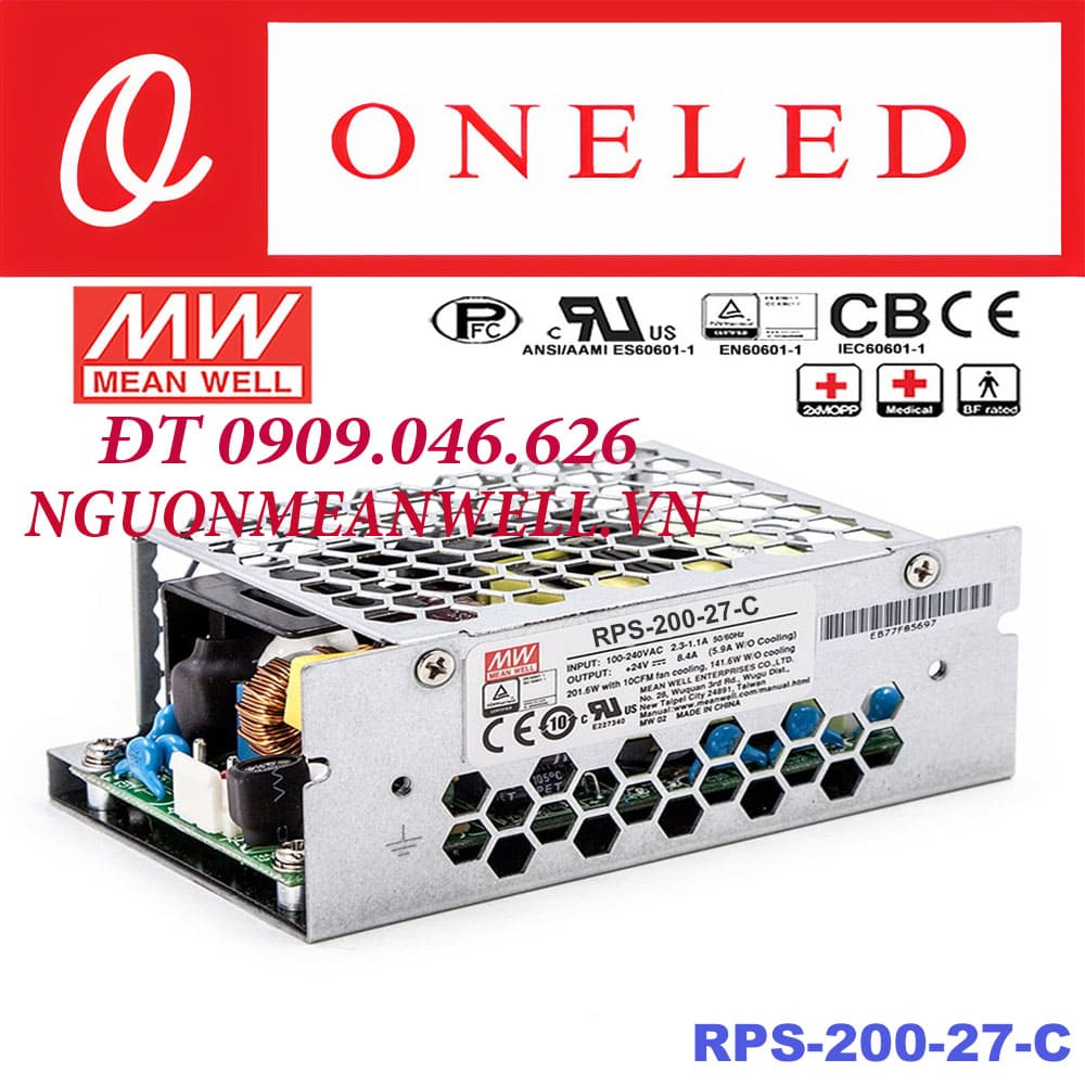 Bộ nguồn Meanwell RPS-200-27-C