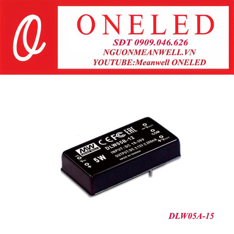 Bộ nguồn meanwell DLW05A-15